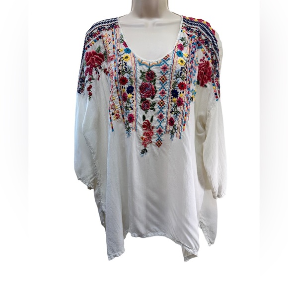 Johnny Was | Tops | Johnny Was Tops Johnny Was Embroidered Floral Boho ...